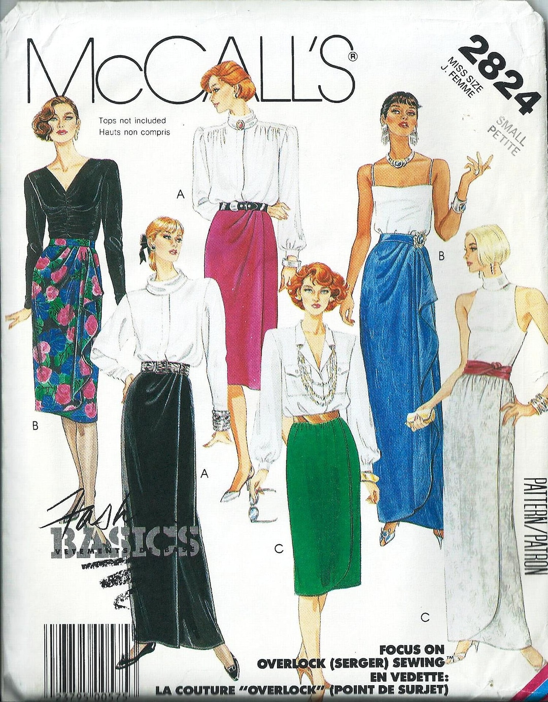Sz 8 VTG Mccall's Sewing Pattern 2824 Misses' - Etsy