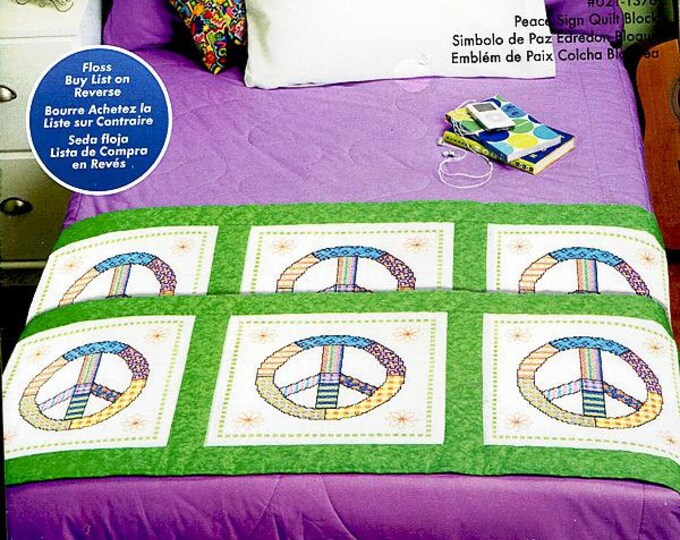 Peace Sign Quilt Blocks Kit - Janlynn #021-1376 - Etsy