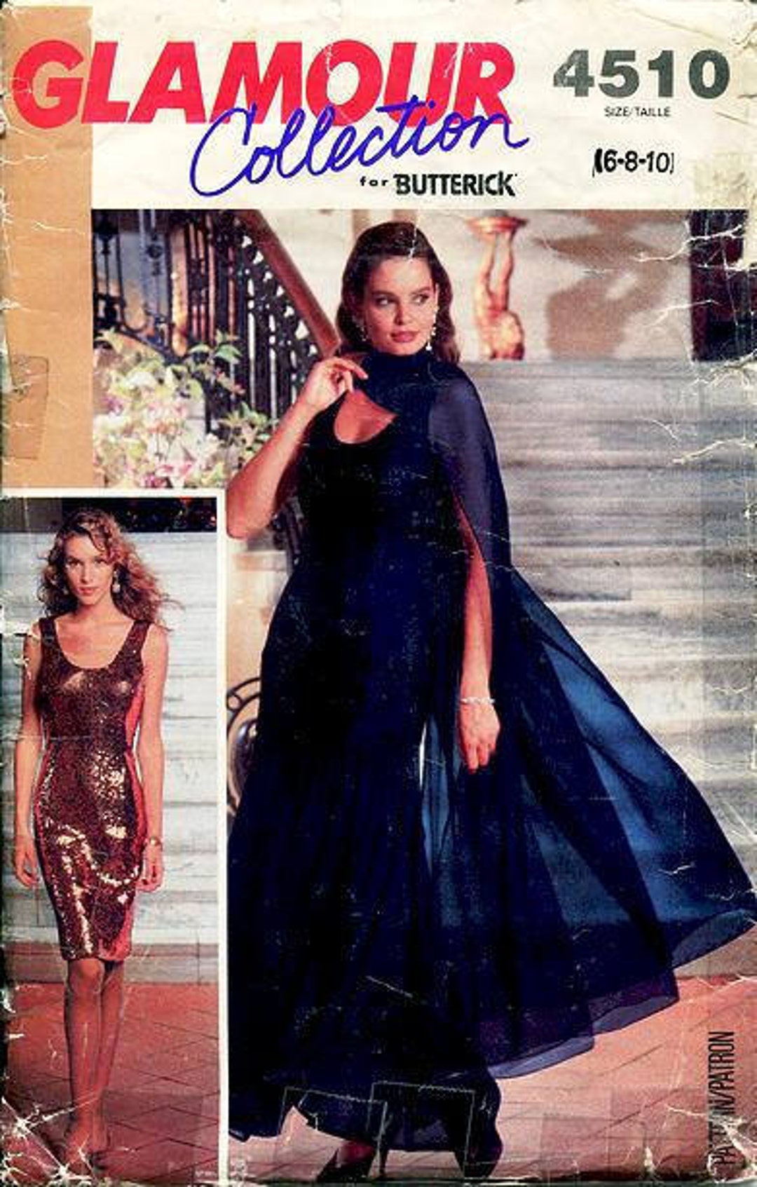 Butterick 4510 Sewing Pattern - Size 6 Thru 10 - Vintage Misses'/misses ...