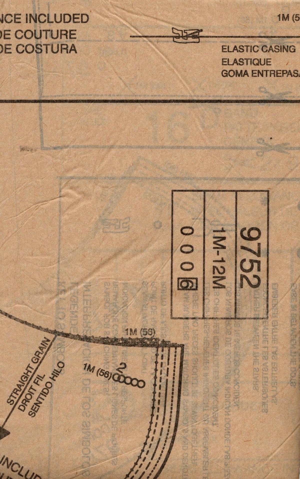 Sz 1 Thru 12 Mos. Easy Burda 9752 Pattern - Infants' Corordinates Dress ...