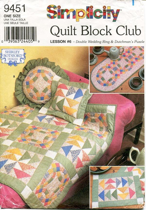 Simplicity 9451 by Shirley Botsford Simplicity Quilt Block | Etsy