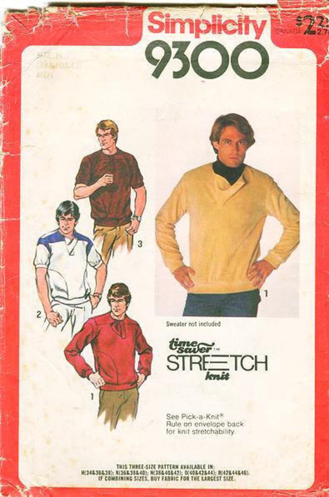 Buy Simplicity 9300 Sewing Pattern - Size 38 Thru 48 -time Saver ...
