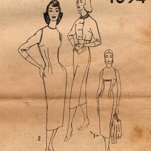 Sz 12 Vintage Simplicity Sewing Pattern 1694 Junior Misses' and Misses ...