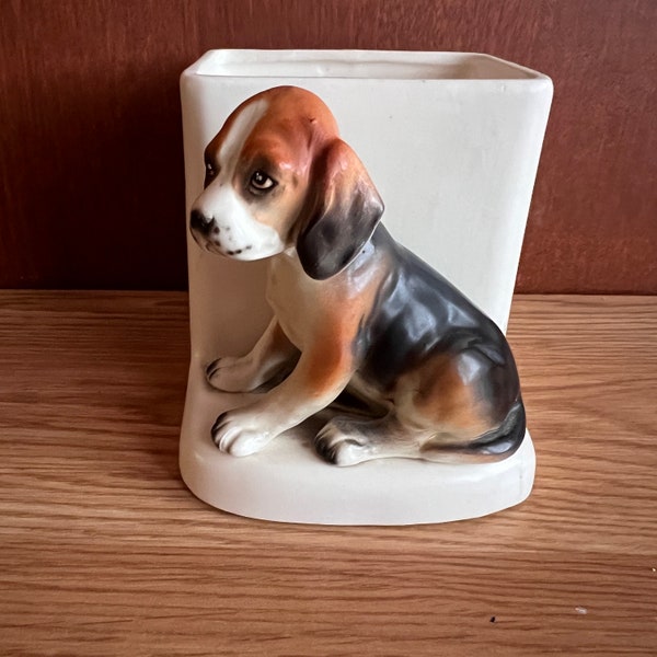 Ceramic Beagle Planter - Etsy