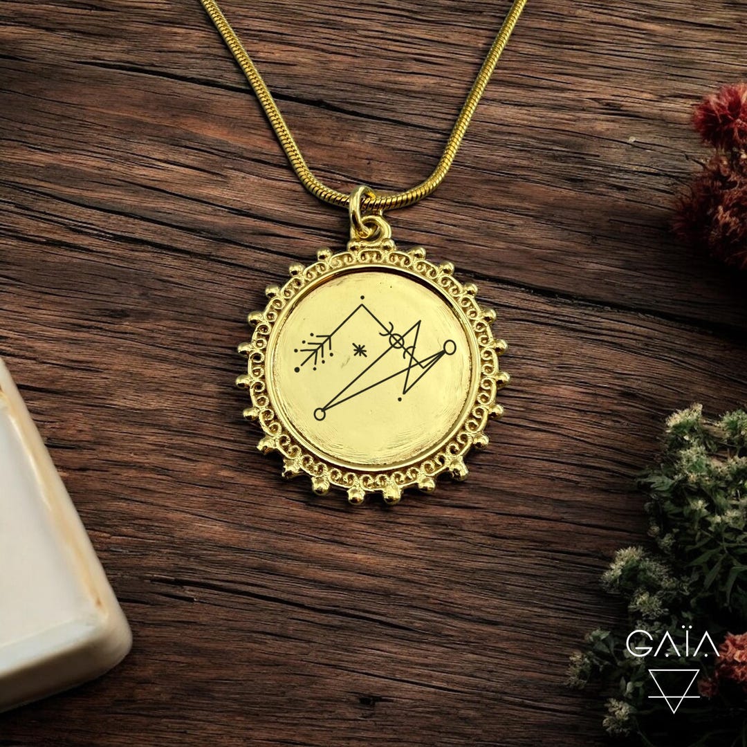 Custom Medallion Sigil Necklace -magical Intent Jewelry - Etsy