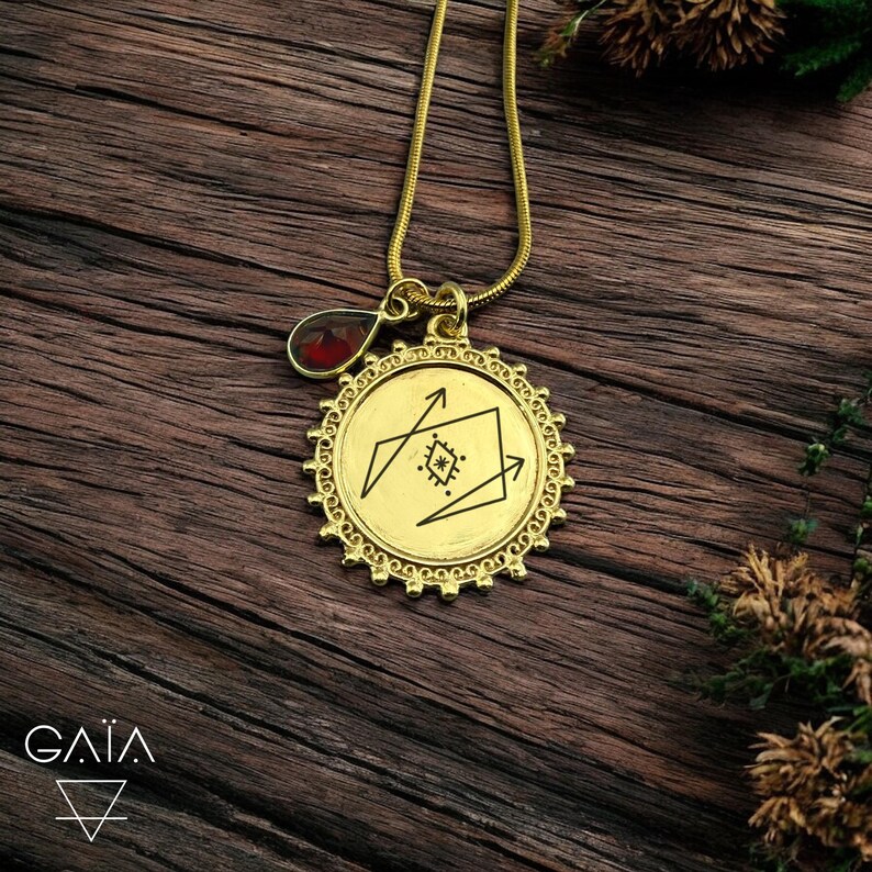Custom Medallion Sigil Necklace -magical Intent Jewelry - Etsy
