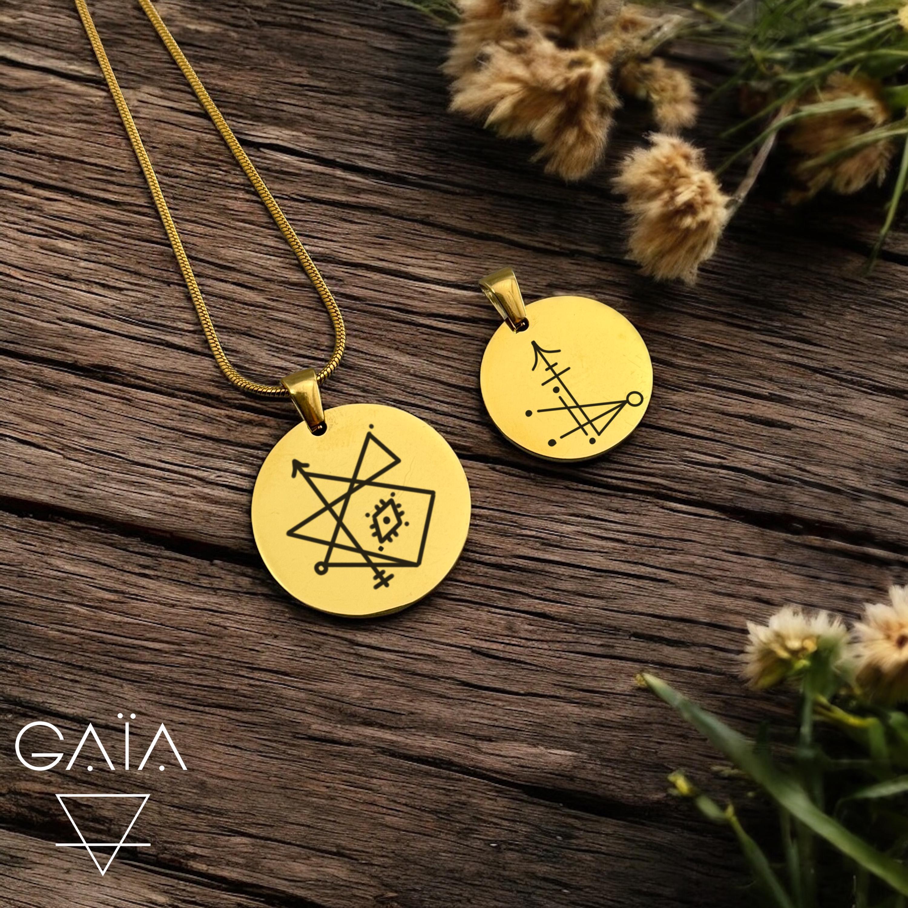 Custom Sigil Necklace -magical Intent Jewelry - Etsy