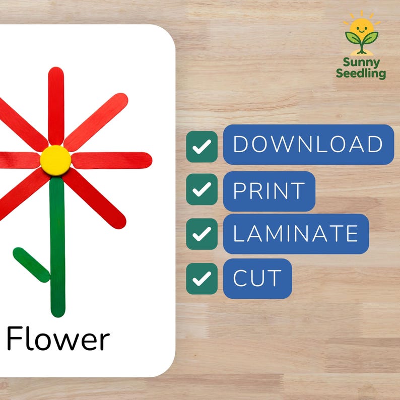Popsicle Sticks Shapes Activity: STEM Pattern Cards (PDF Download) - Etsy