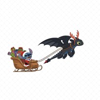Christmas Dragon Sublimation Bundle, Cute Festive Dragon ,300DPI ...
