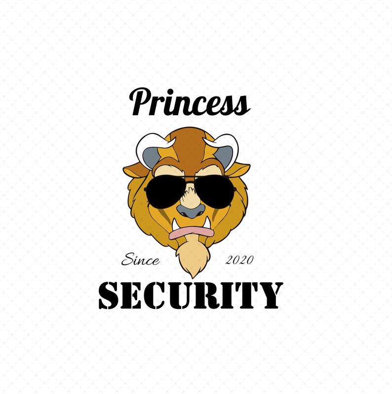 Princess Security Beast Dad PNG SVG – Custom Year – Daddy and Daughter ...