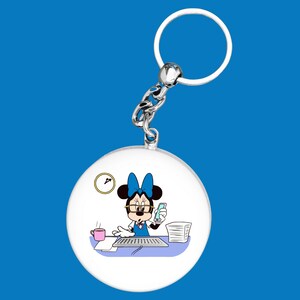 Busy Minnie Mouse Office Work Clipart, PNG SVG - Etsy
