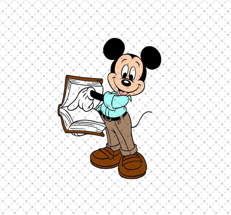 Mickey Mouse Teacher Clipart, Back to School PNG SVG - Etsy