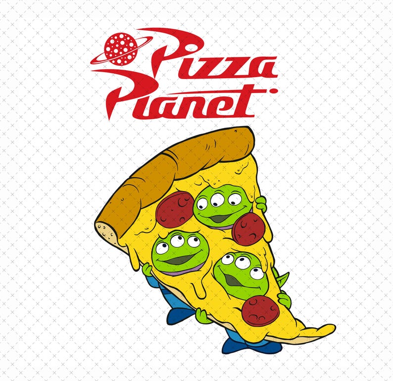 Pizza Planet PNG SVG: Toy Story Aliens Sublimation - Etsy