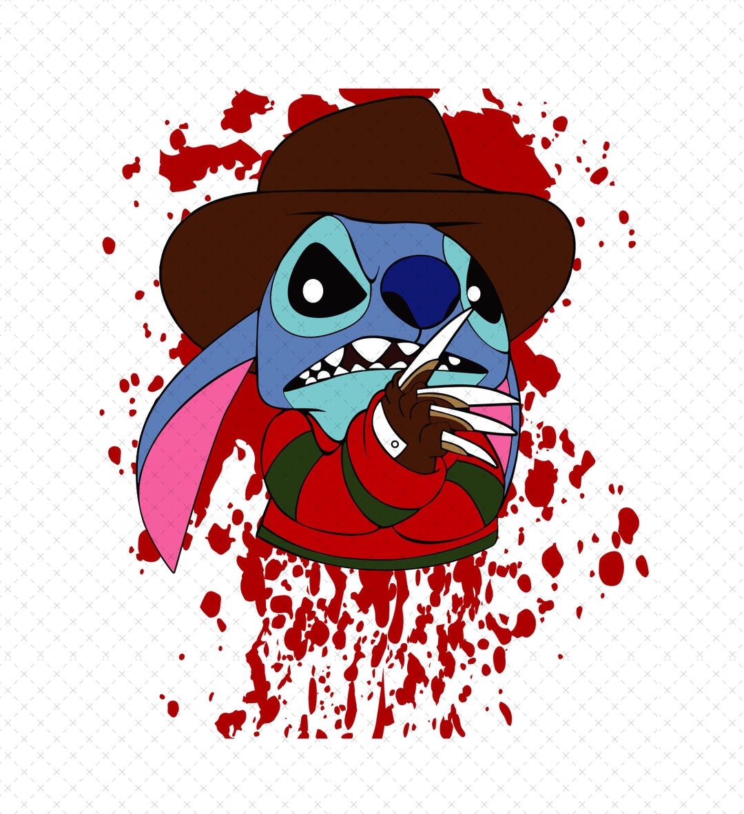 Halloween Costume Freddy Stitch SVG PNG Clipart, Halloween Shirt Design ...