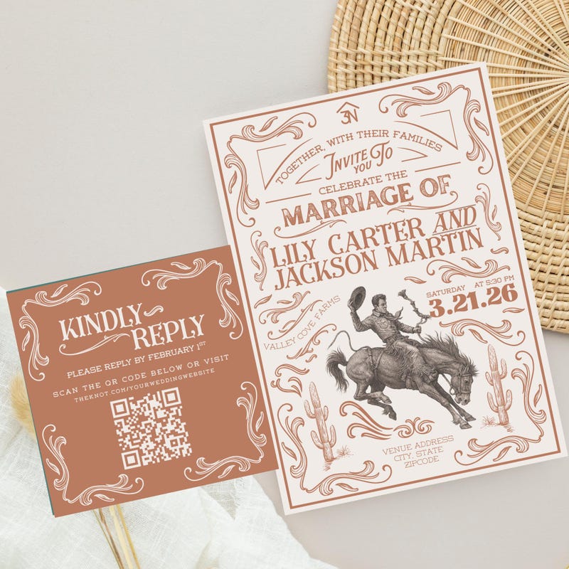 Rustic Wedding Invitation - Etsy