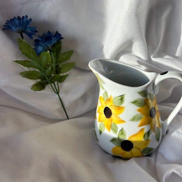 Sunflower Pitcher - Etsy