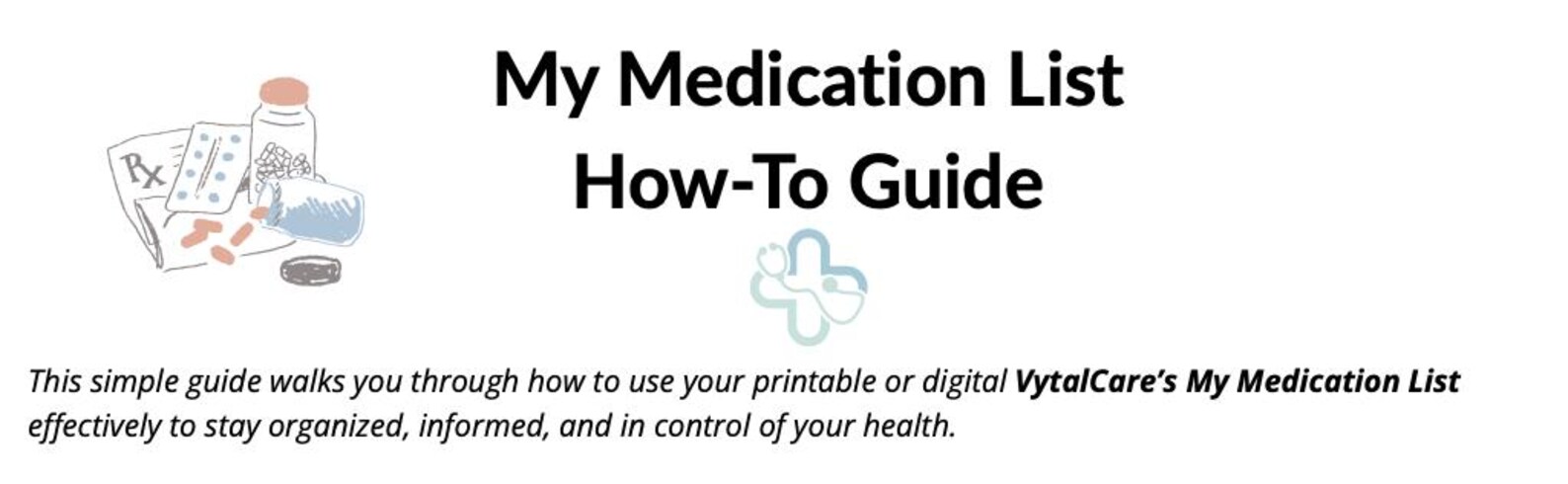 Medication List Med Tracker Current Med Lists Printout PDF - Etsy