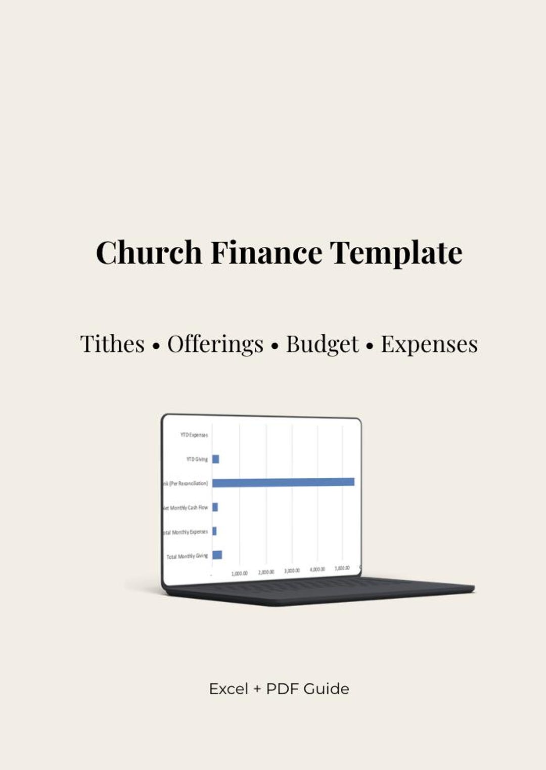 Church Finance Spreadsheet Template | Tithes & Offerings Tracker ...