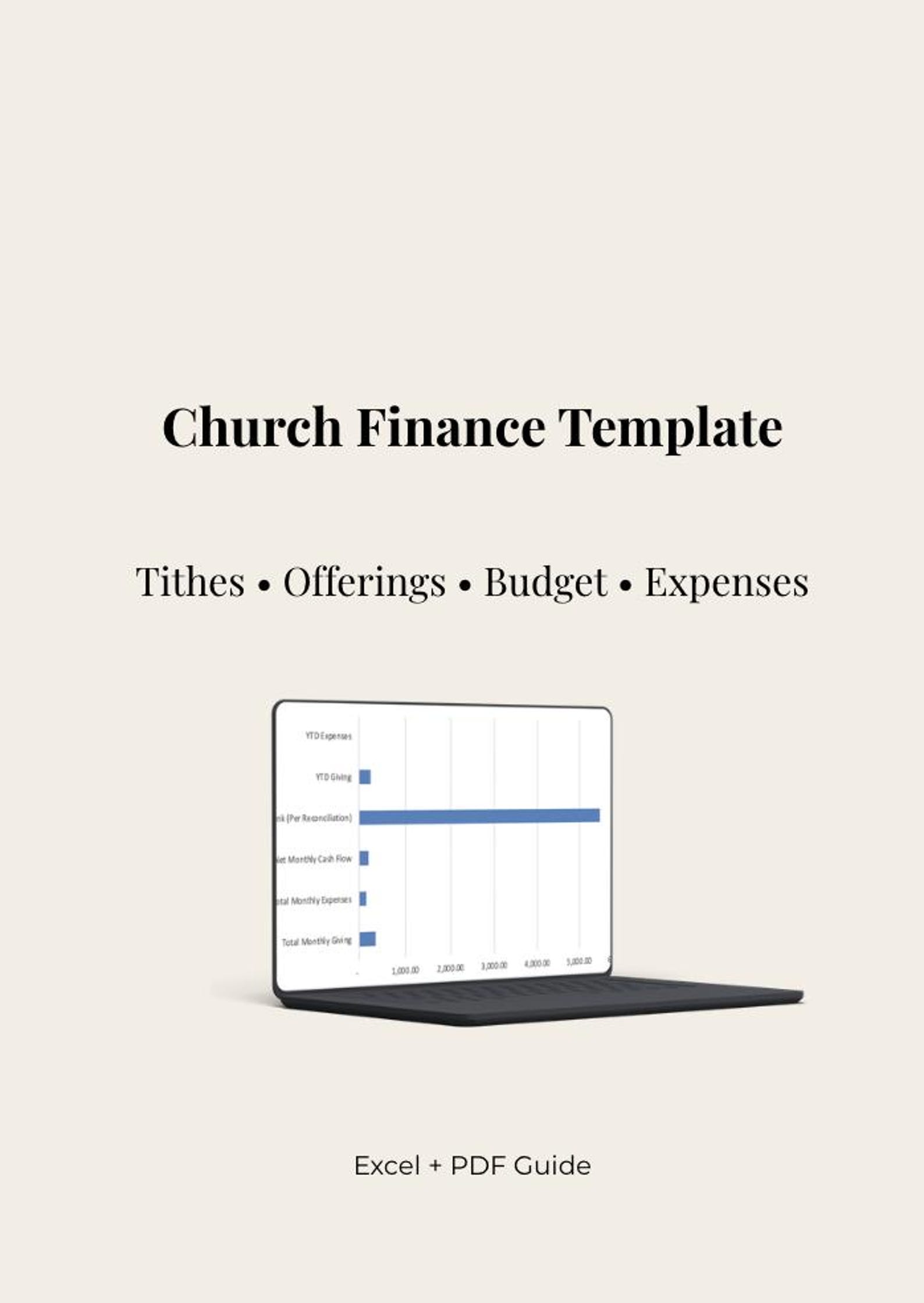 Church Finance Spreadsheet Template | Tithes & Offerings Tracker ...