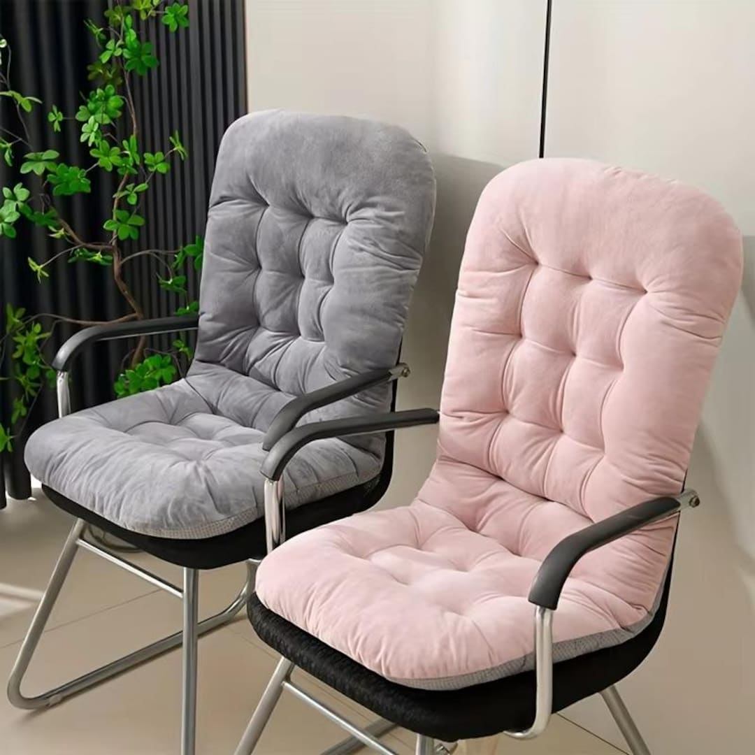 1pc Super Soft Fleece Bench Cushion With Backrest Thickened Seat Back ...