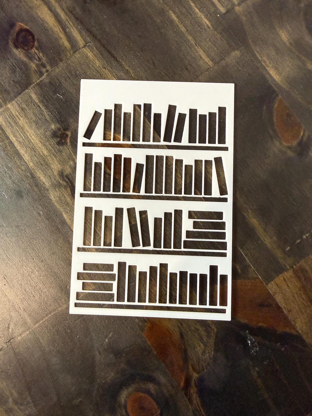 Book Tracker Stencil | Bookshelf Reading Tracker - Etsy