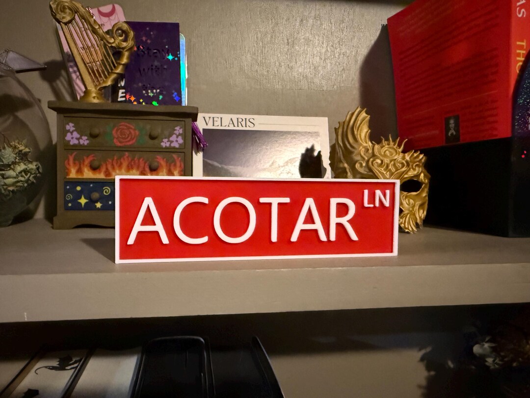 Bookish Street Sign | ACOTAR - Etsy