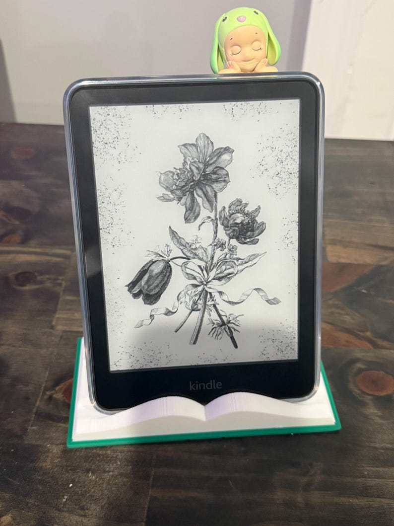 3D Printed Open-book Kindle Stand | E-reader Holder - Etsy