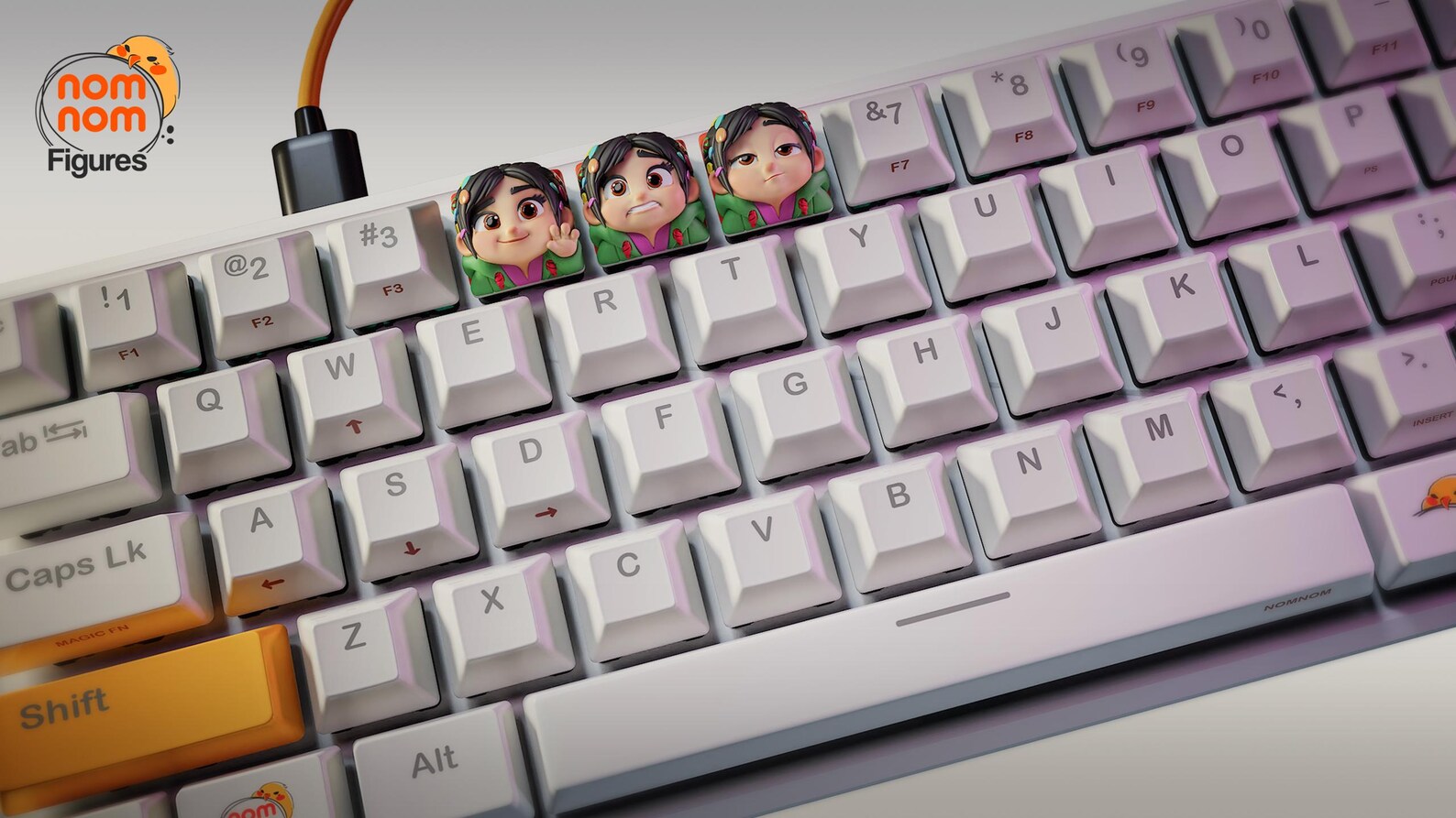 Candy Racer Girl Keycap Set: Fan Art Inspired 3D Print (digital ...