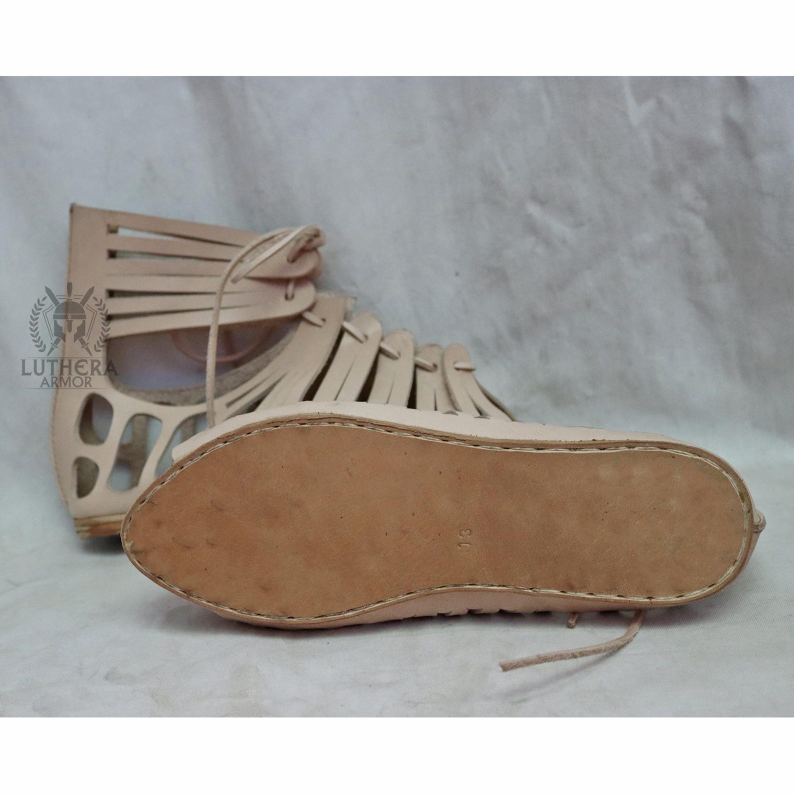 Roman Caligae Leather Sandal - Reenactment & Larp Shoes LA-171 Easter ...
