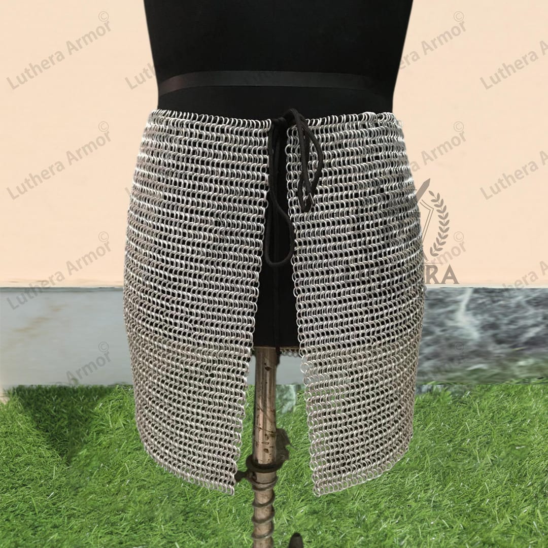 Aluminum Butted Chainmail Skirt: Belly Dance LA-25 Renfaire Costume for ...
