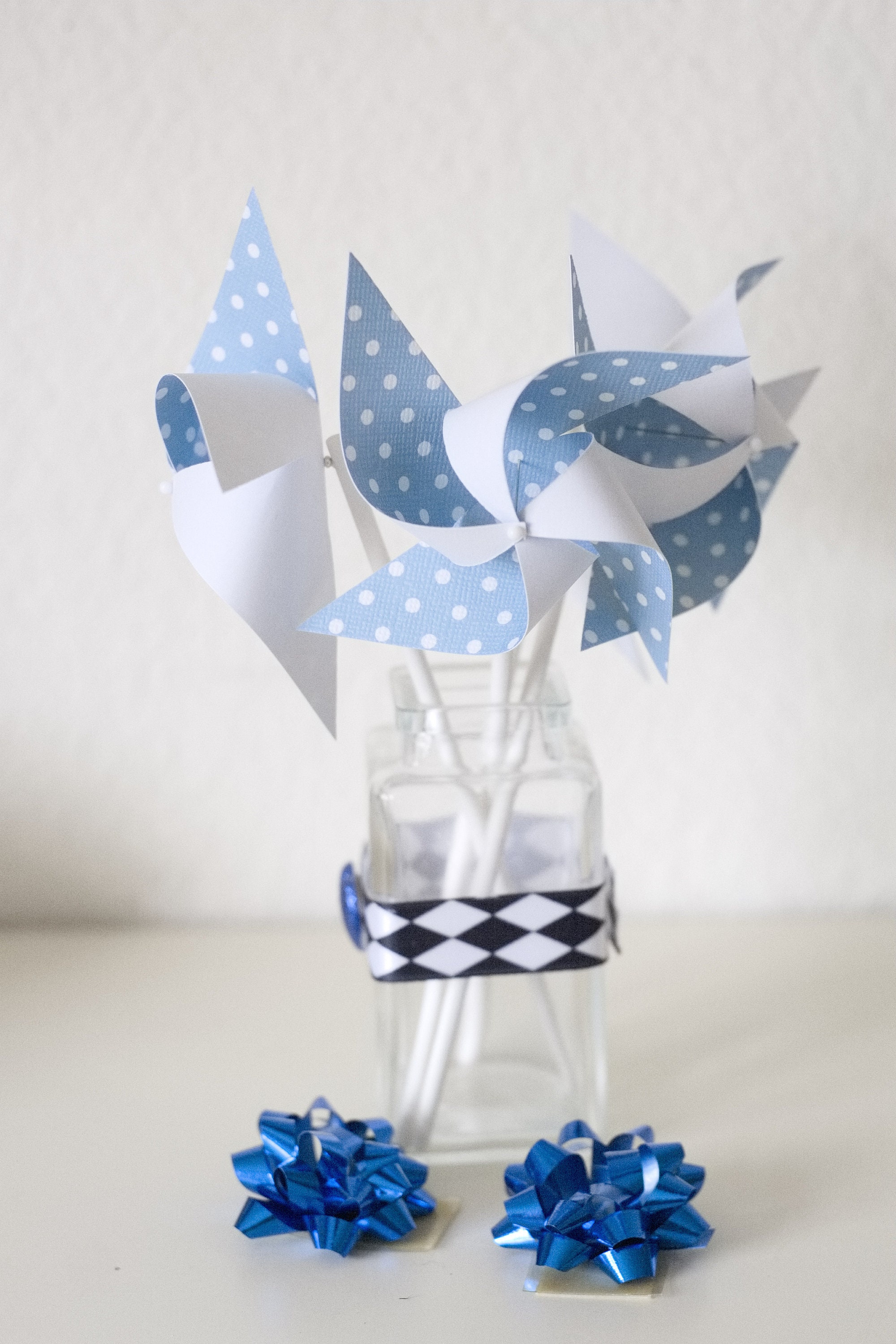 Blue Polka Dot wedding favors Blue wedding decorations Blue | Etsy