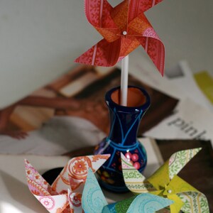 Paper Pinwheels 12 Mini Spinnable Pinwheels (custom Orders Welcomed ...