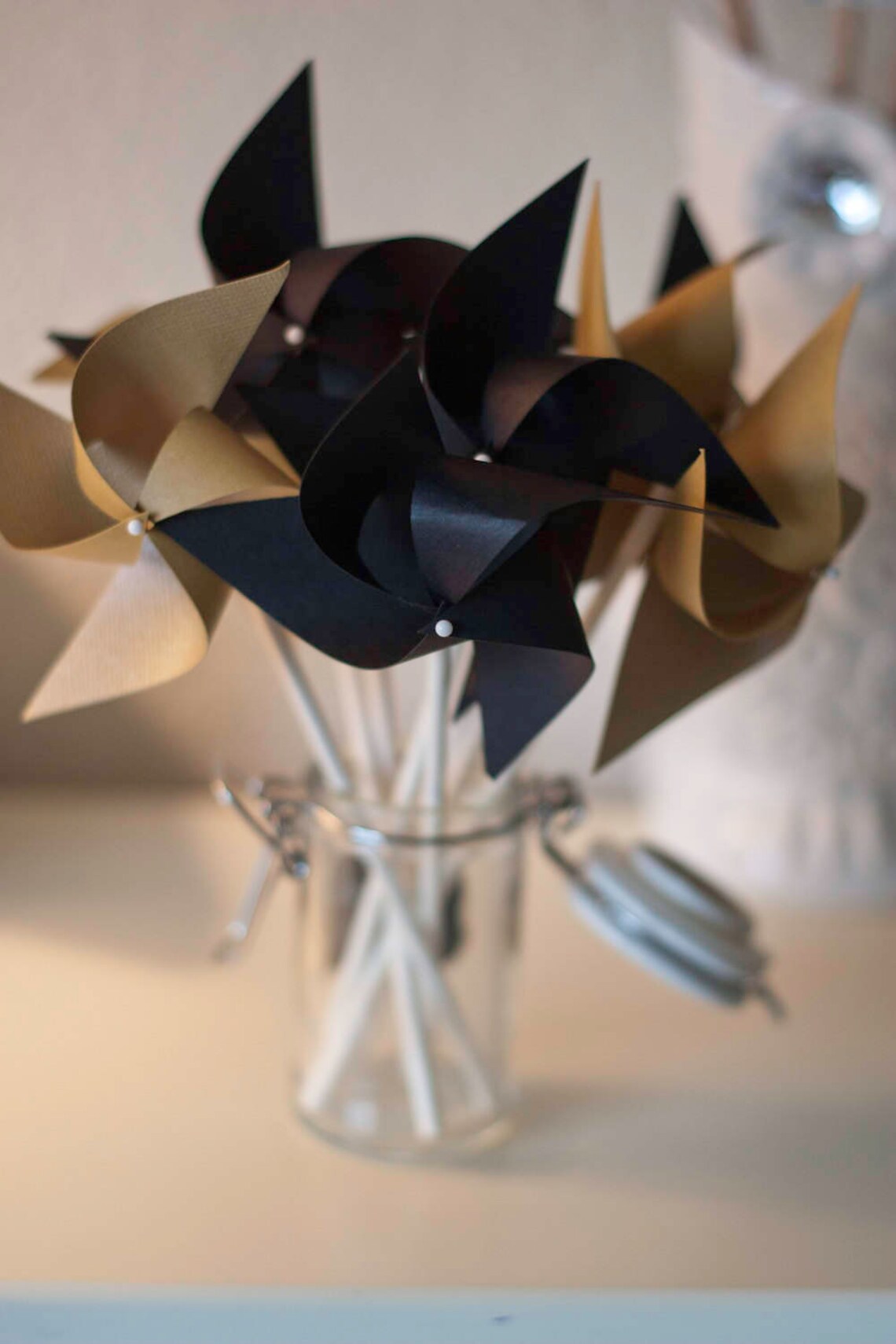 Pinwheel Backdrop/black and Gold/ Gold and Black/ Custom - Etsy