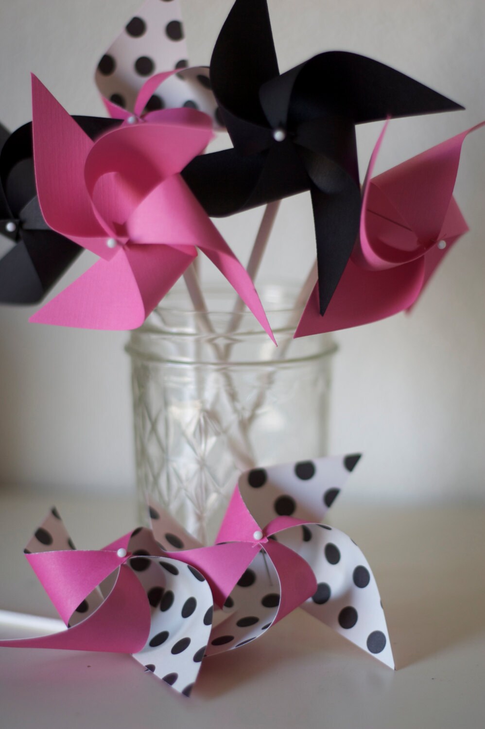 Minnie Mouse Party Decorations 12 Mini Pinwheels custom - Etsy
