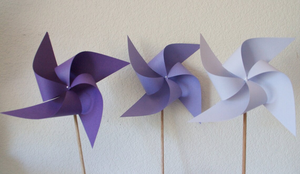 Ombre Purple Princess Party Princess Birthday Party Pinwheels Wedding ...