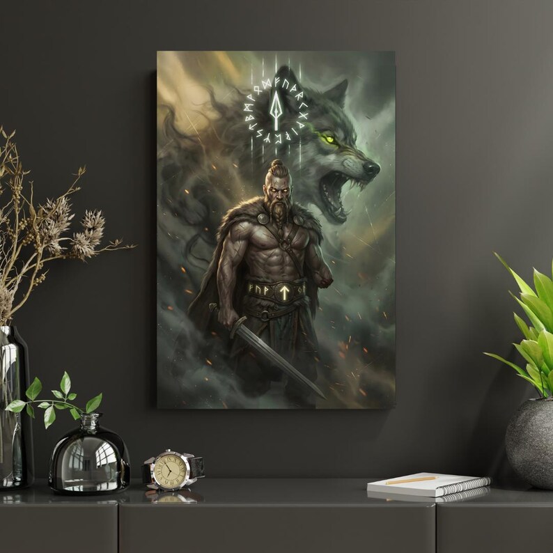 Tyr: Norse God of War & Honor – Viking Mythology Digital Wall Art ...
