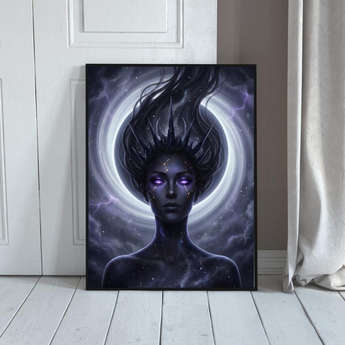 Nyx: Primordial Goddess of Night – Greek Mythology Digital Wall Art ...