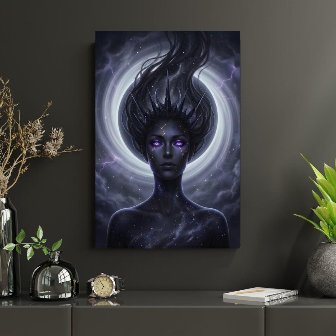 Nyx: Primordial Goddess of Night – Greek Mythology Digital Wall Art ...