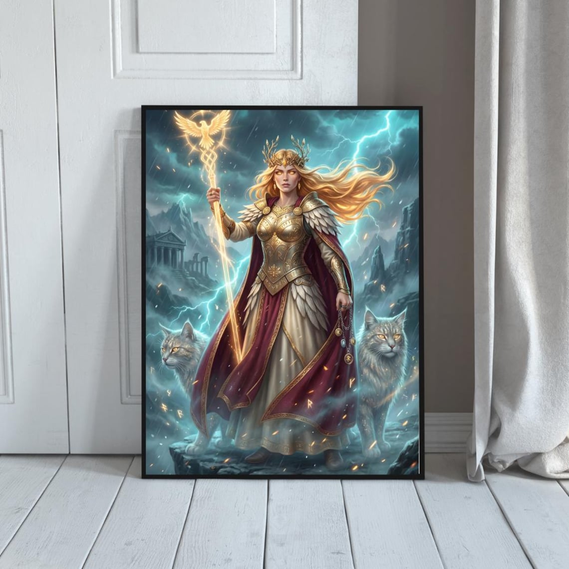 Freyja: Norse Goddess of Love & War – Mythology Digital Wall Art ...