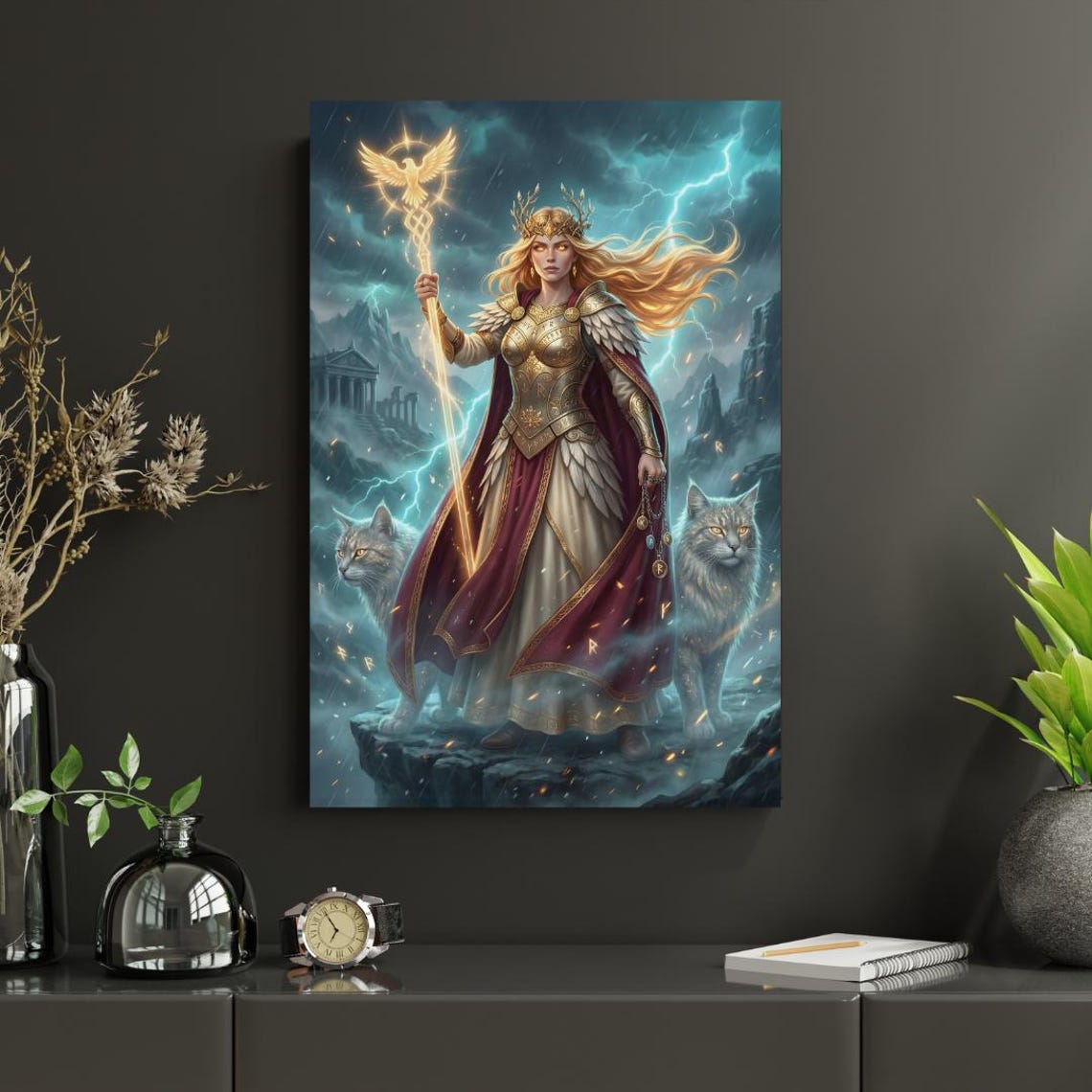 Freyja: Norse Goddess of Love & War – Mythology Digital Wall Art ...