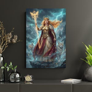 Freyja: Norse Goddess of Love & War – Mythology Digital Wall Art ...