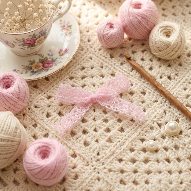 4 Easy Crochet Bow Patterns PDF | Coquette Aesthetic Hair Bow ...