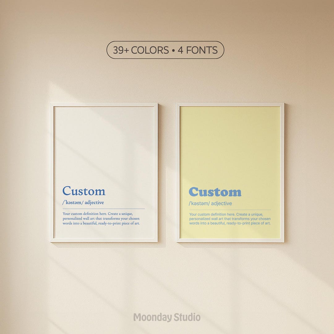Custom Definition Print | Personalized Custom Quote Poster Printable ...