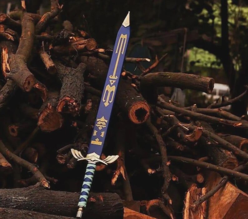Handmade Zelda Sword With Shield, Replica Swords, Sword With Scabbard ...