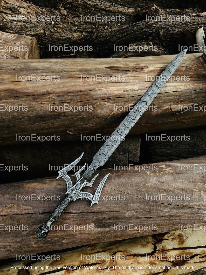 Handmade Damascus Steel Viking Sword | Real Medieval Templar Sword With ...