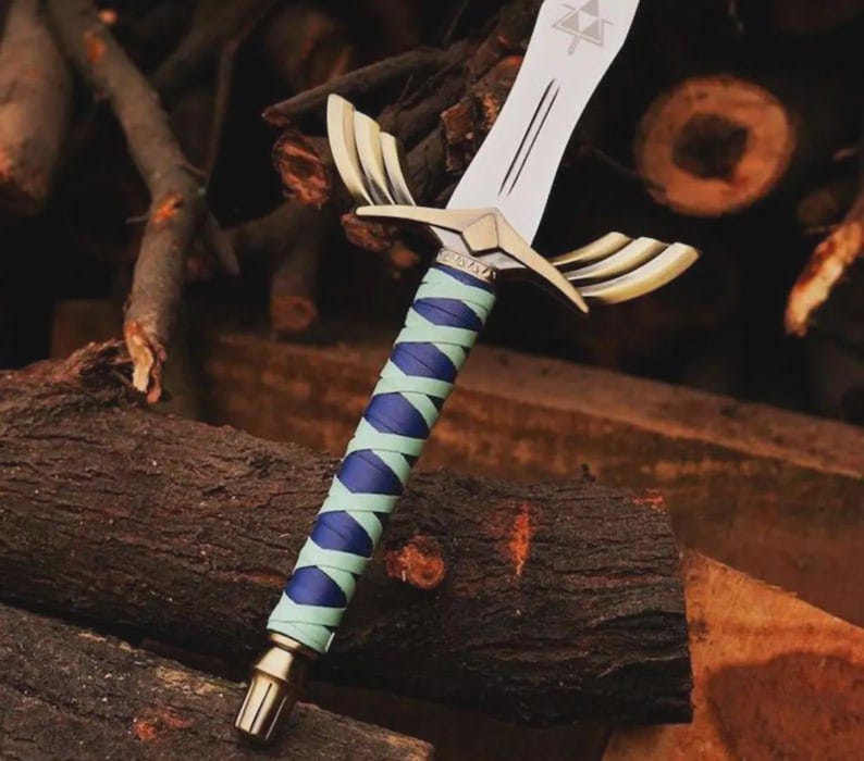 Handmade Zelda Sword With Shield, Replica Swords, Sword With Scabbard ...