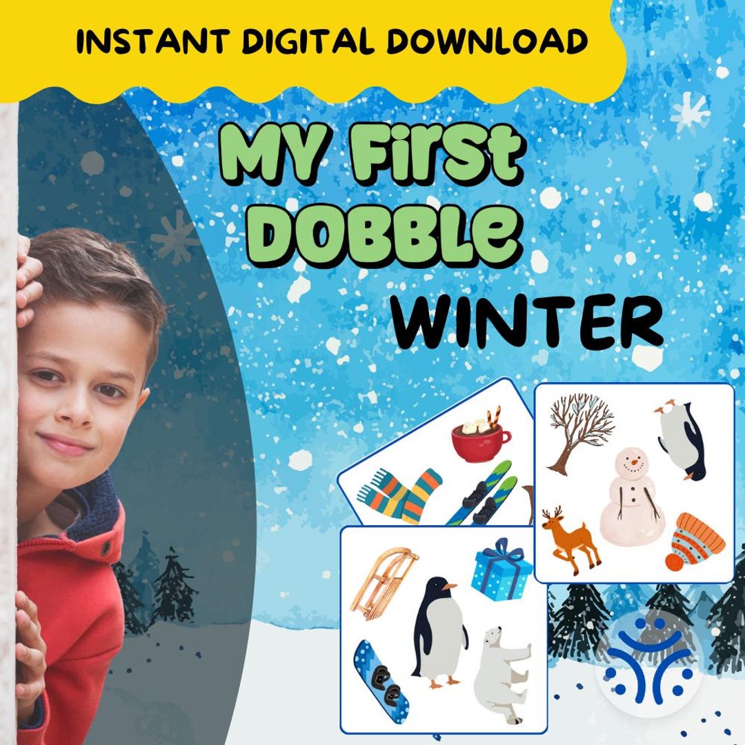 Winter Dobble Matching Game: Kids' Printable Observation Activity (PDF ...