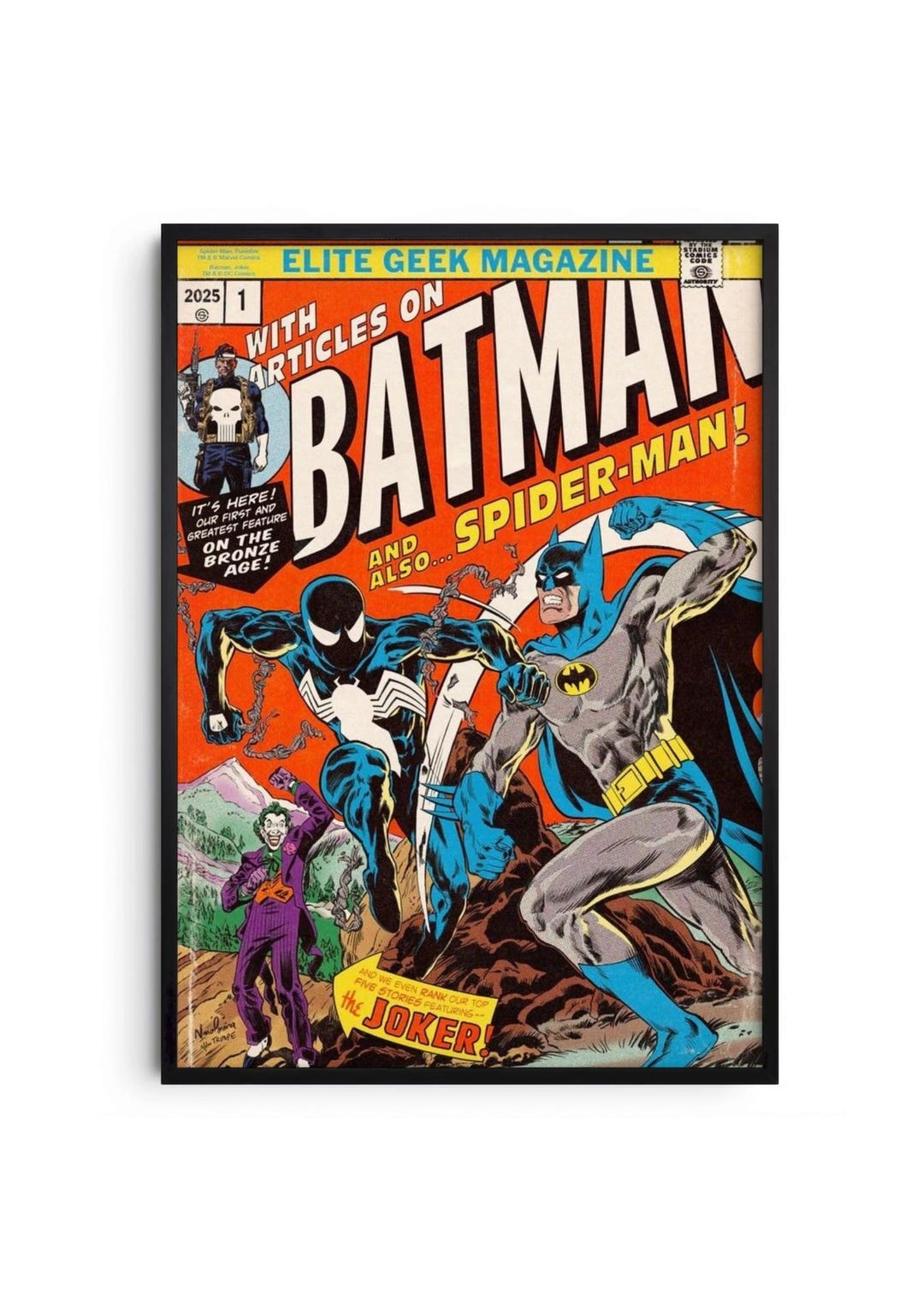 Retro Comic Style Poster • Vintage Action Cover Art • Classic Hero Vs ...