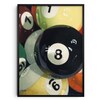 Pool Balls Poster, Billiards Poster, Feeling Lucky 8 Ball Art Print ...