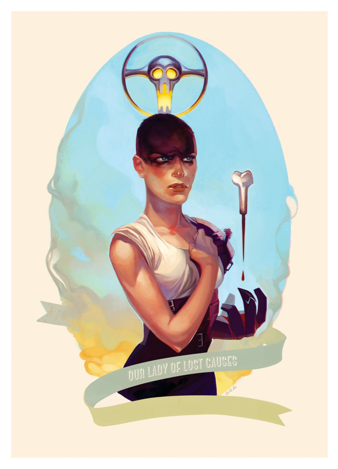 Our Lady of Fury Print free Shipping - Etsy